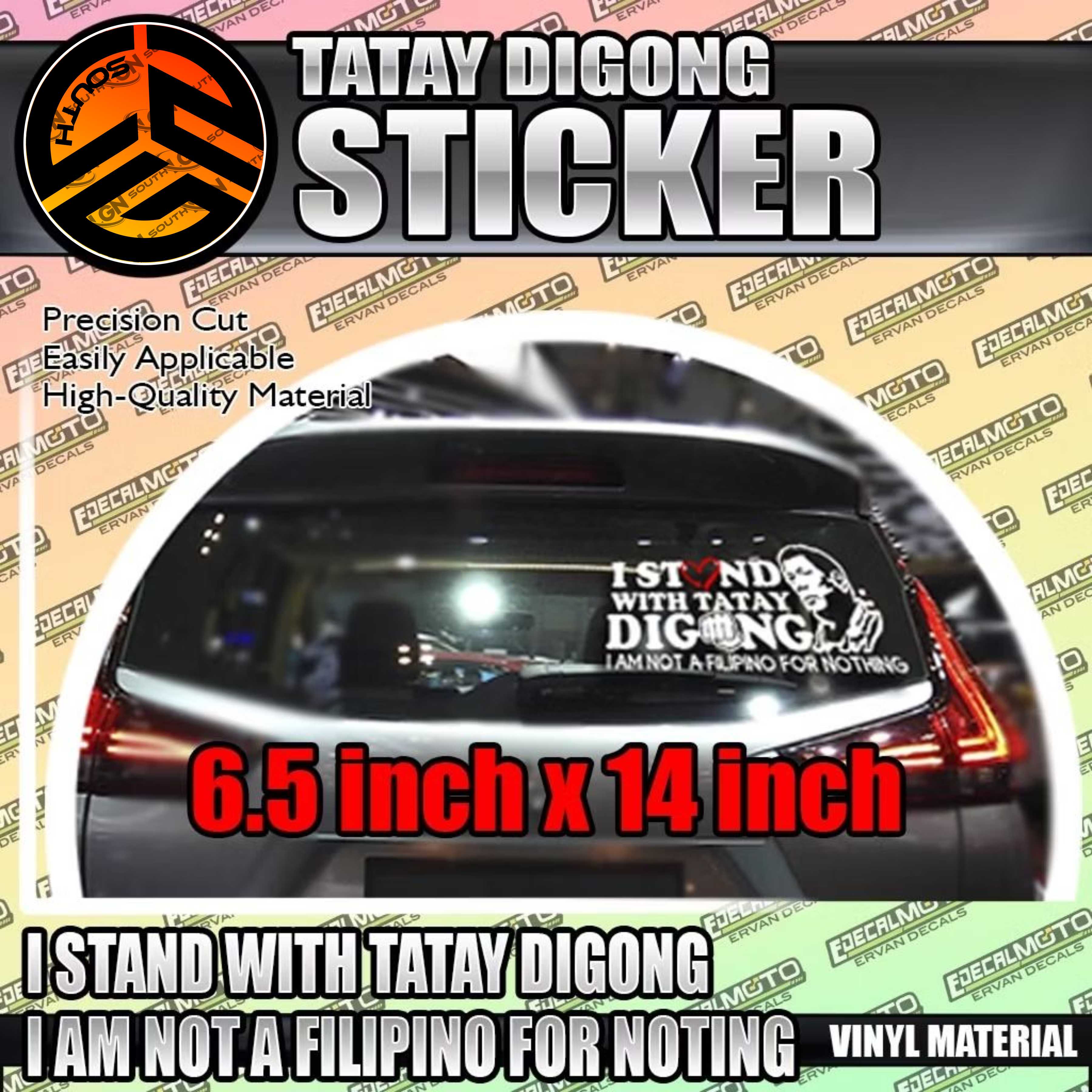 TATAY DIGONG STICKER CUTOUT CAR VINYL DECALS | Shopee Philippines