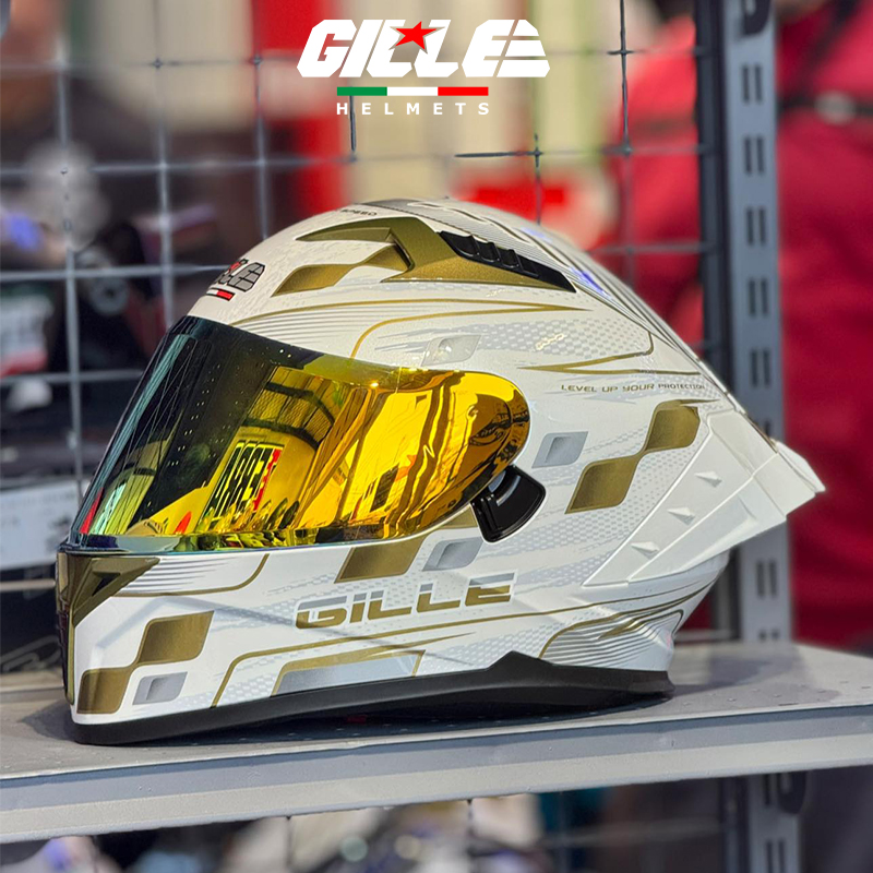 GILLE FF012 CIRCUIT Dual Visor Full Face Helmet For Motorcycle REVO ...