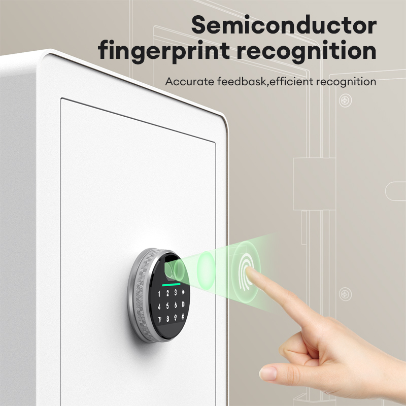 Deli Fingerprint Safe Deposit Box Safety Vault Large Luxury Cash Box ...