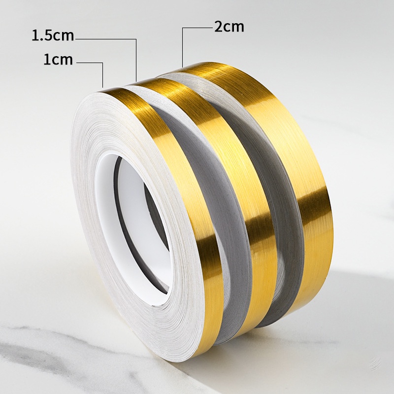 50M Secorative Gold Ceramic Tile Mildewproof Tile Tape Decor Self ...