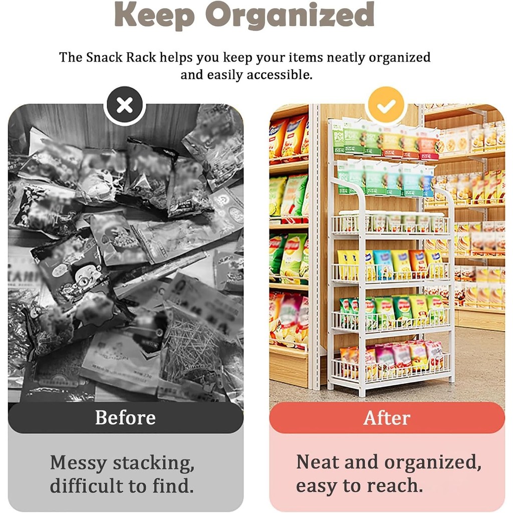 Supermarket Shelves Display Rack Snack Shelf Grocery Rack Kitchen Rack ...