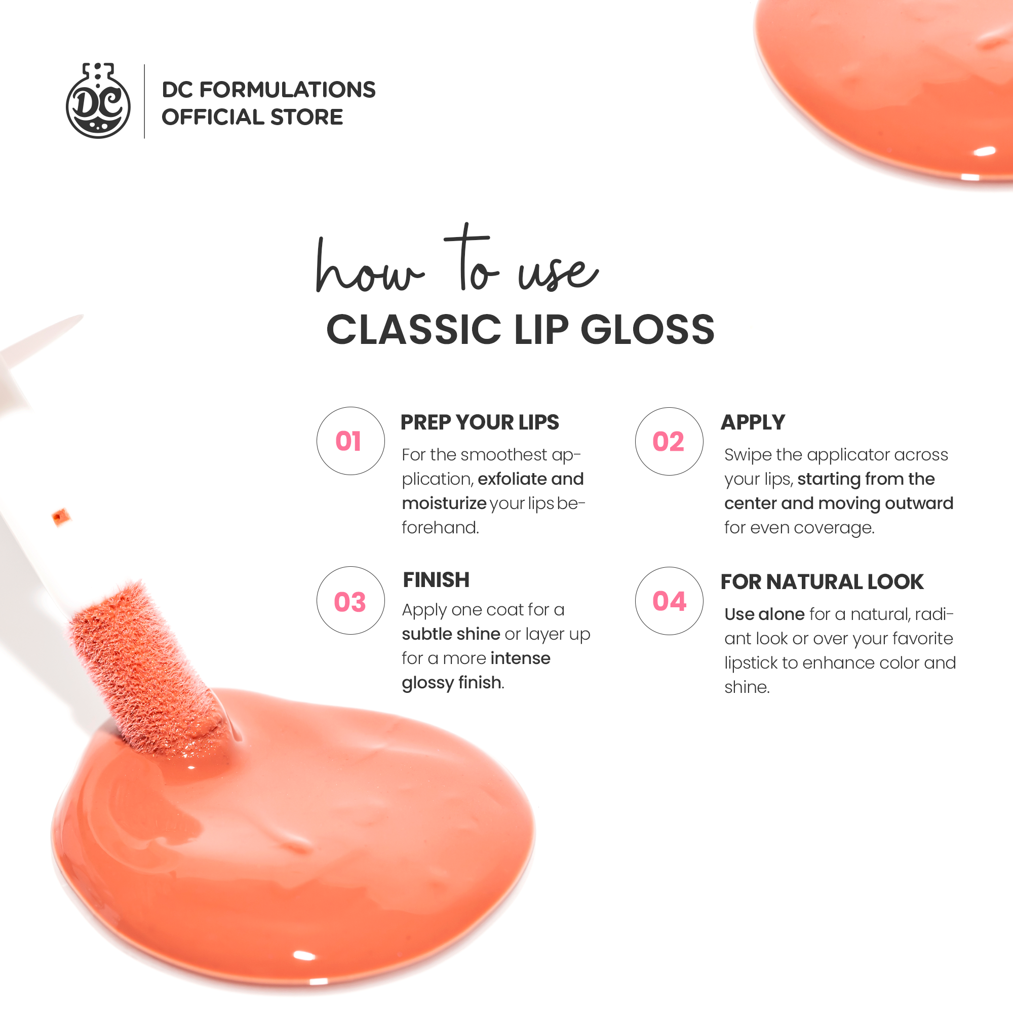 Classic Lip Gloss V2 6mL - DC Formulations 01 | Shopee Philippines