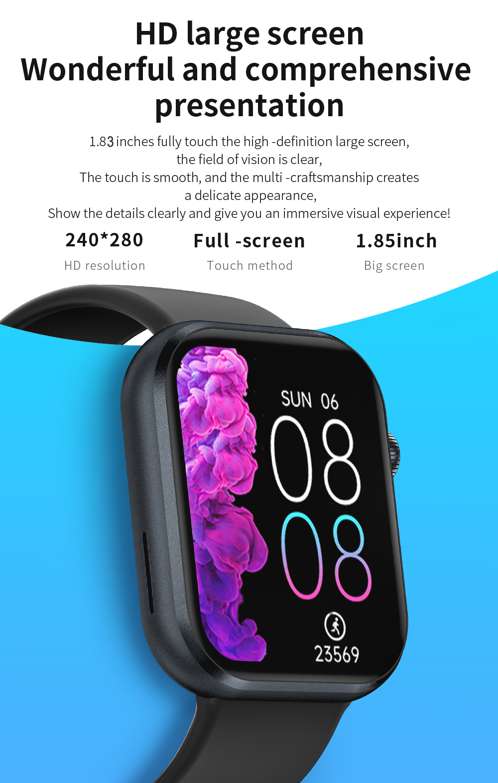 Aolon/Huafit Foom Lite Smartwatch Original Smart Watch For Men Women ...