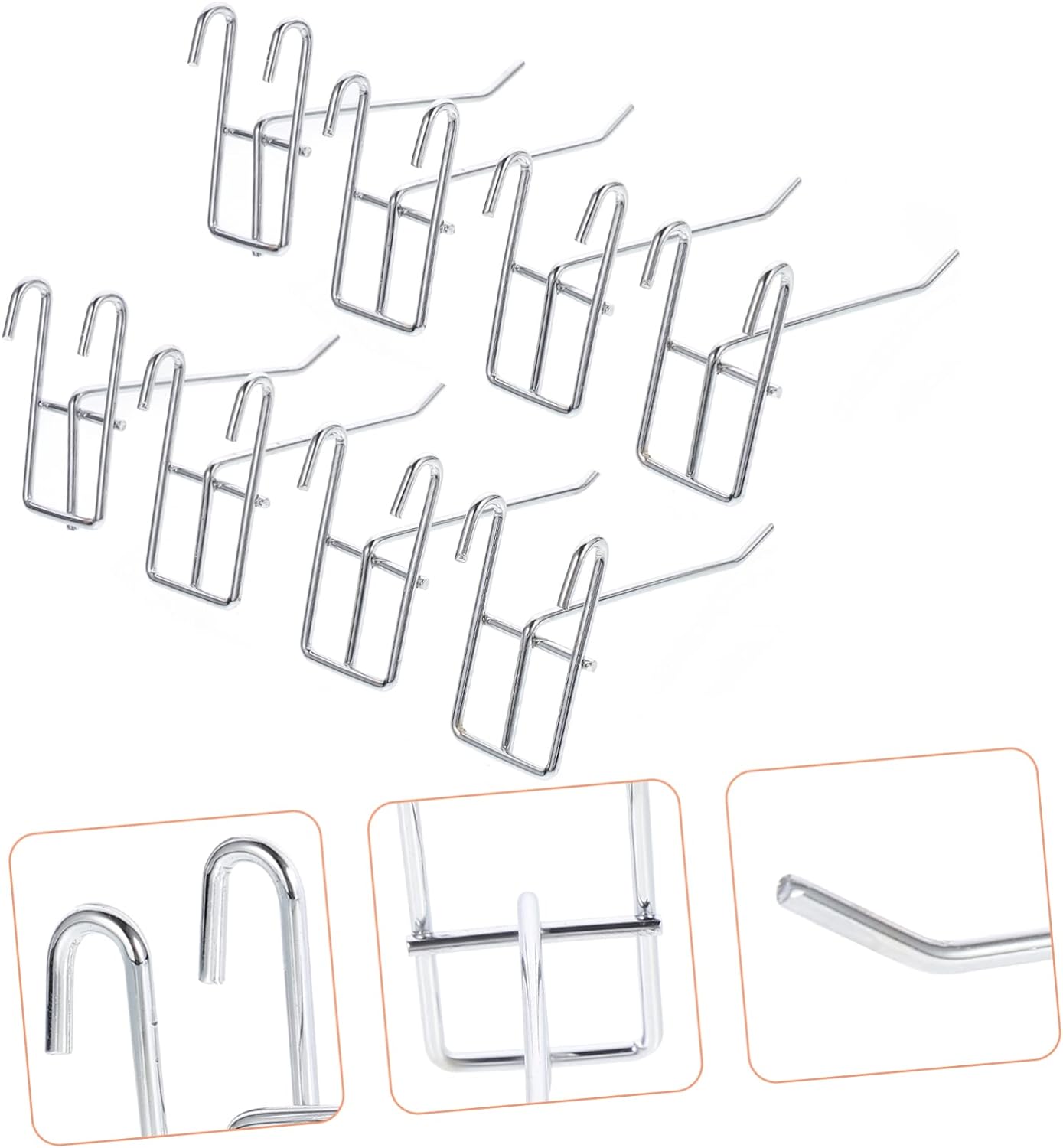 10pcs Plating Heavy Duty Screen Hooks | For Grid Wall Wire Mesh Hanging ...