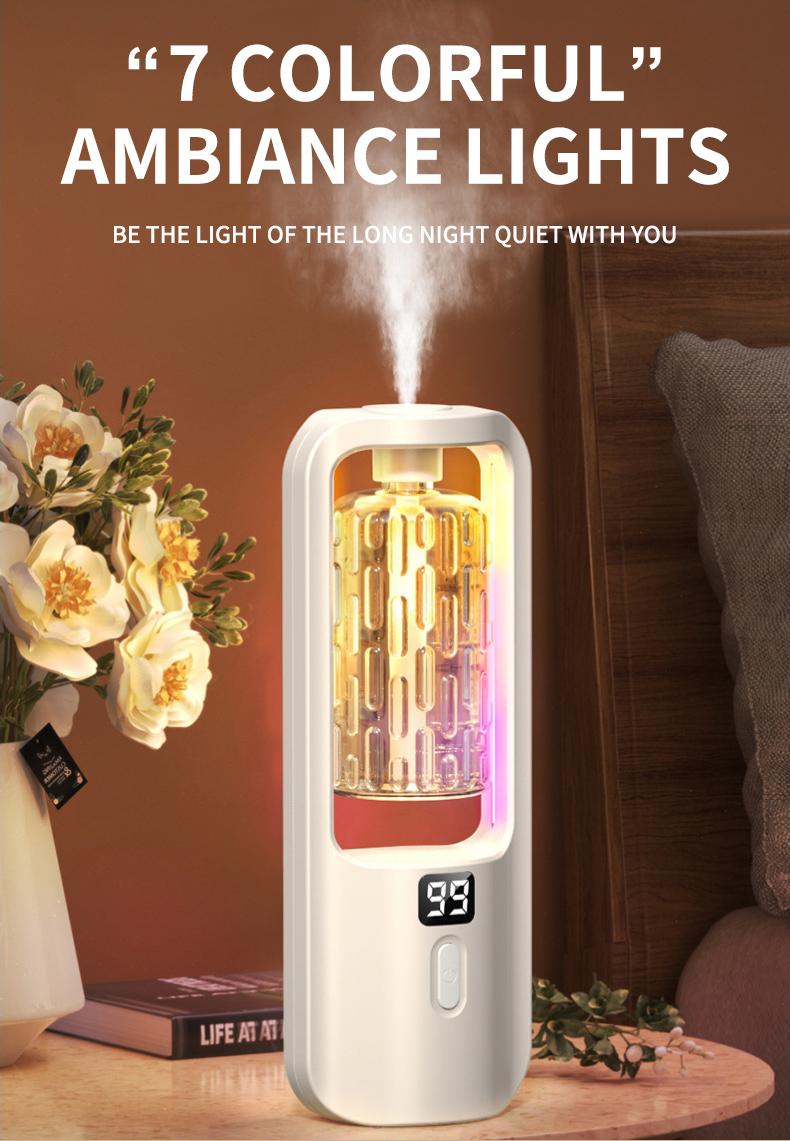 Aromatherapy machine digital display rechargeable humidifier essential ...