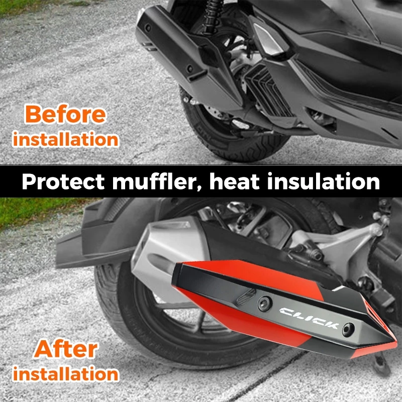 Heat Guard Muffler Protector Honda Click V2 V3 150i 125i Double Color ...