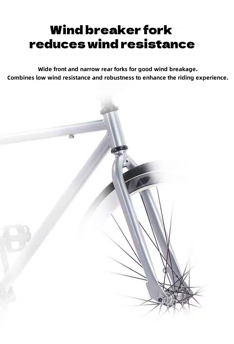 LUANDA Fixie Bike Fixed Bike Road Bike Adult Bike 700CC 7-Speeds Alloy ...