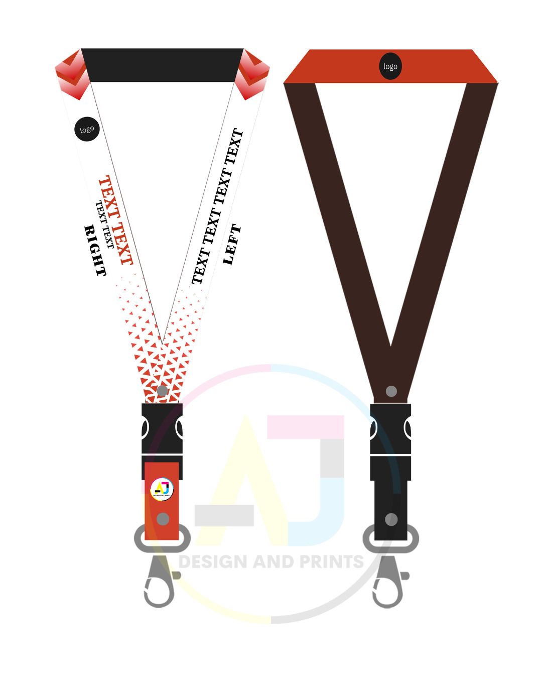 INKDROP 1 INCH & 3/4 INCH ID LACE - CUSTOMIZE ID LANYARD PRINT W/ FREE ...