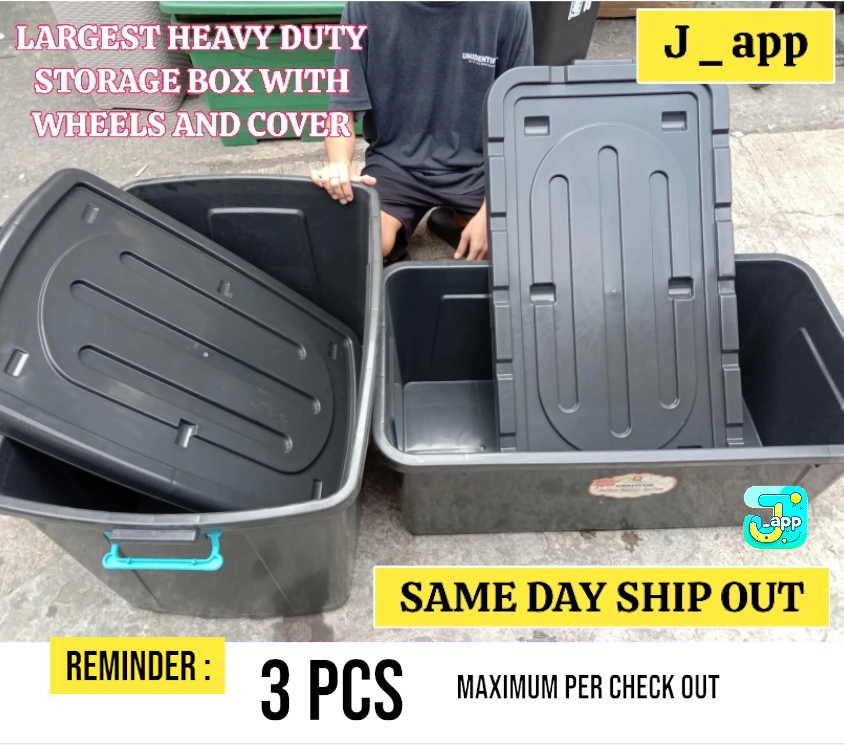 LARGEST STORAGE BOX UNDERBED BIG SIZES WITH WHEELS AND COVER #832 #840 ...