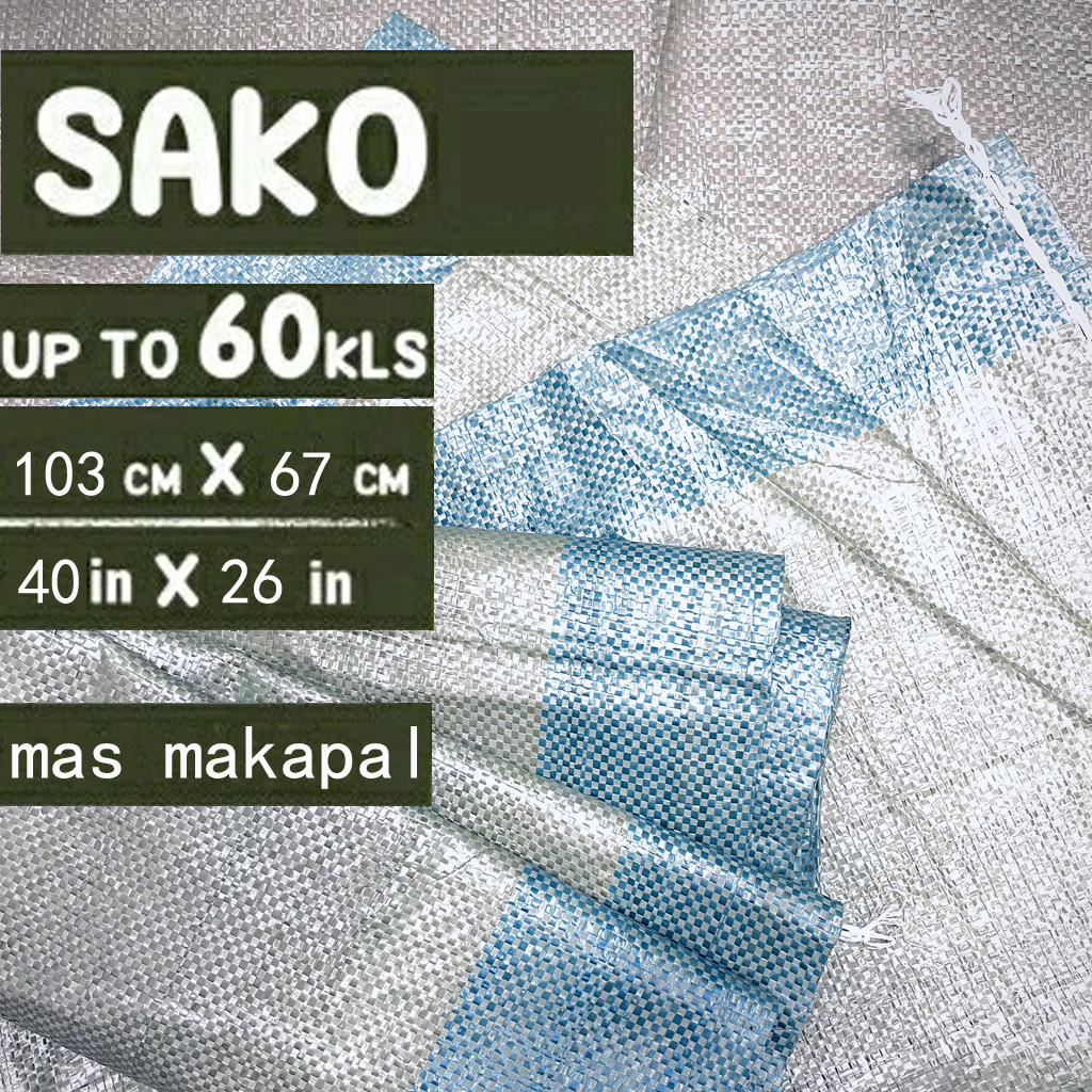 10PCS sako ng palay 50kg empty SAKO REAPER FOR PALAY/RICE/FEEDS/ICE ...