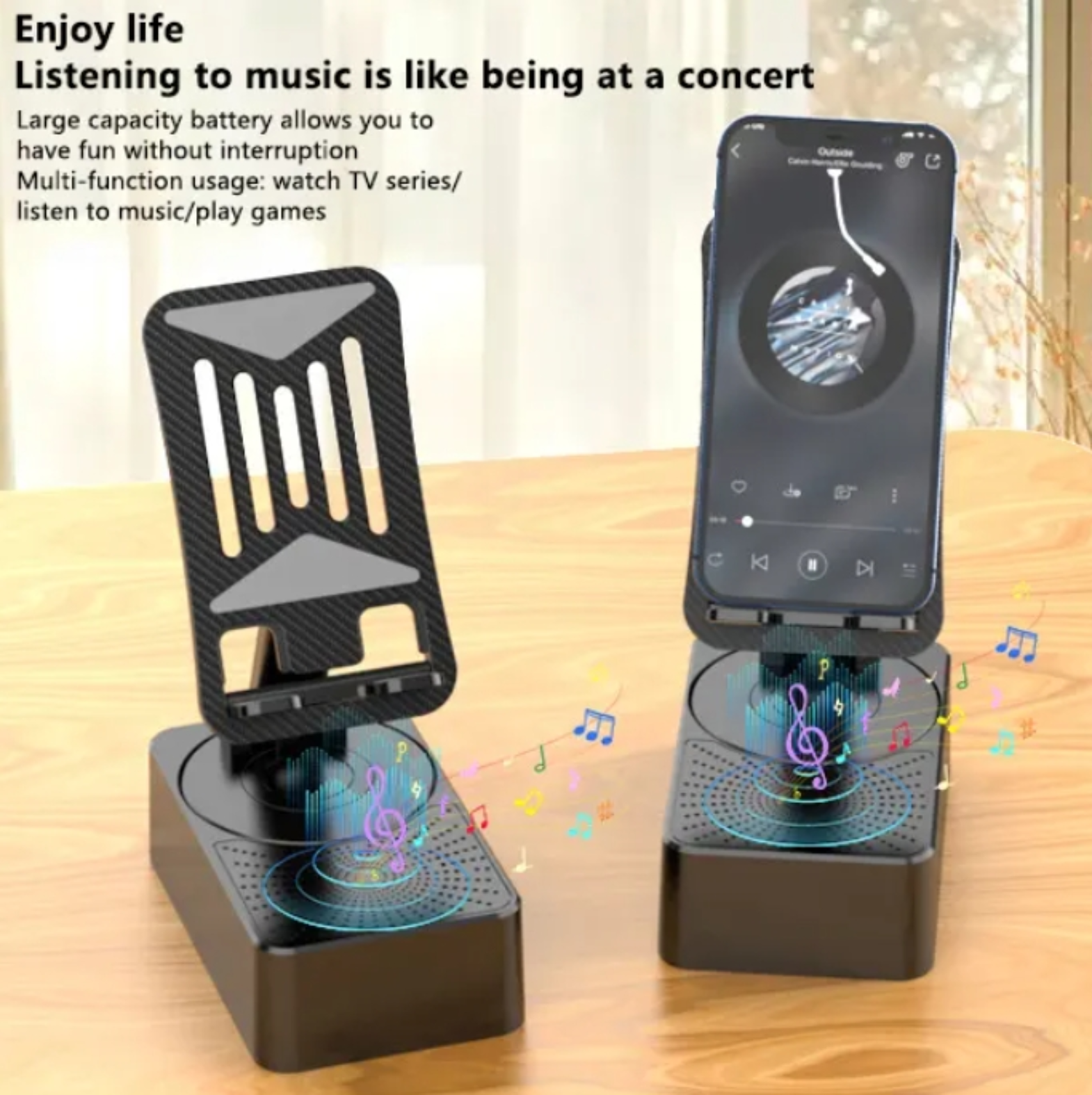 NEW WYS-2301BT PHONESTAND WITH BLUETOOTH WIRELESS SPEAKER | Shopee ...