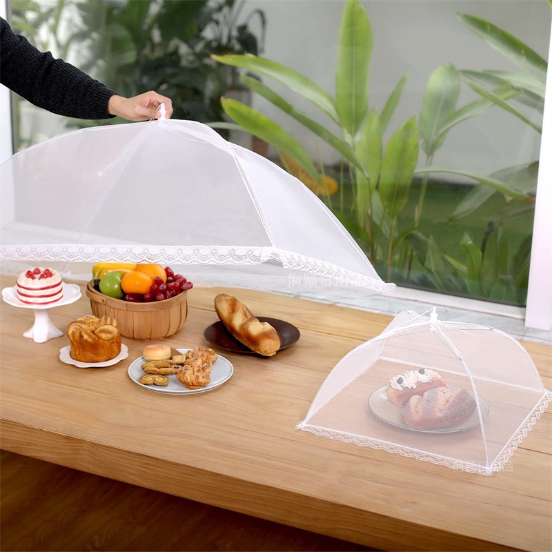 Foldable Food Mesh Cover Tent Pop-Up Table Umbrella Picnic Insect-proof ...