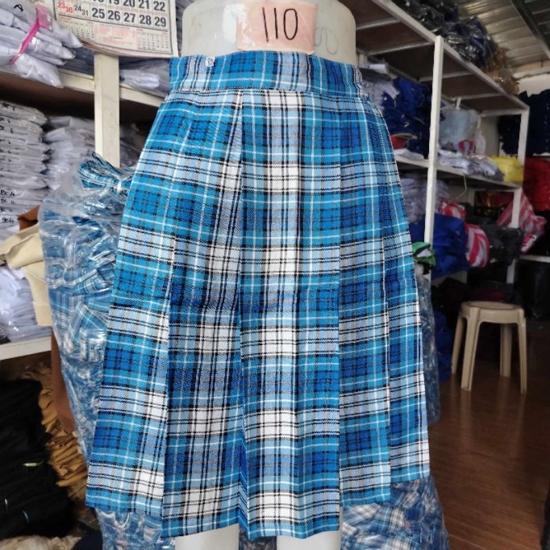 CHECKERED SKIRT SCHOOL UNIFORM/PLEATED SKIRT/KATRINA FABRIC/KIDS GIRL ...