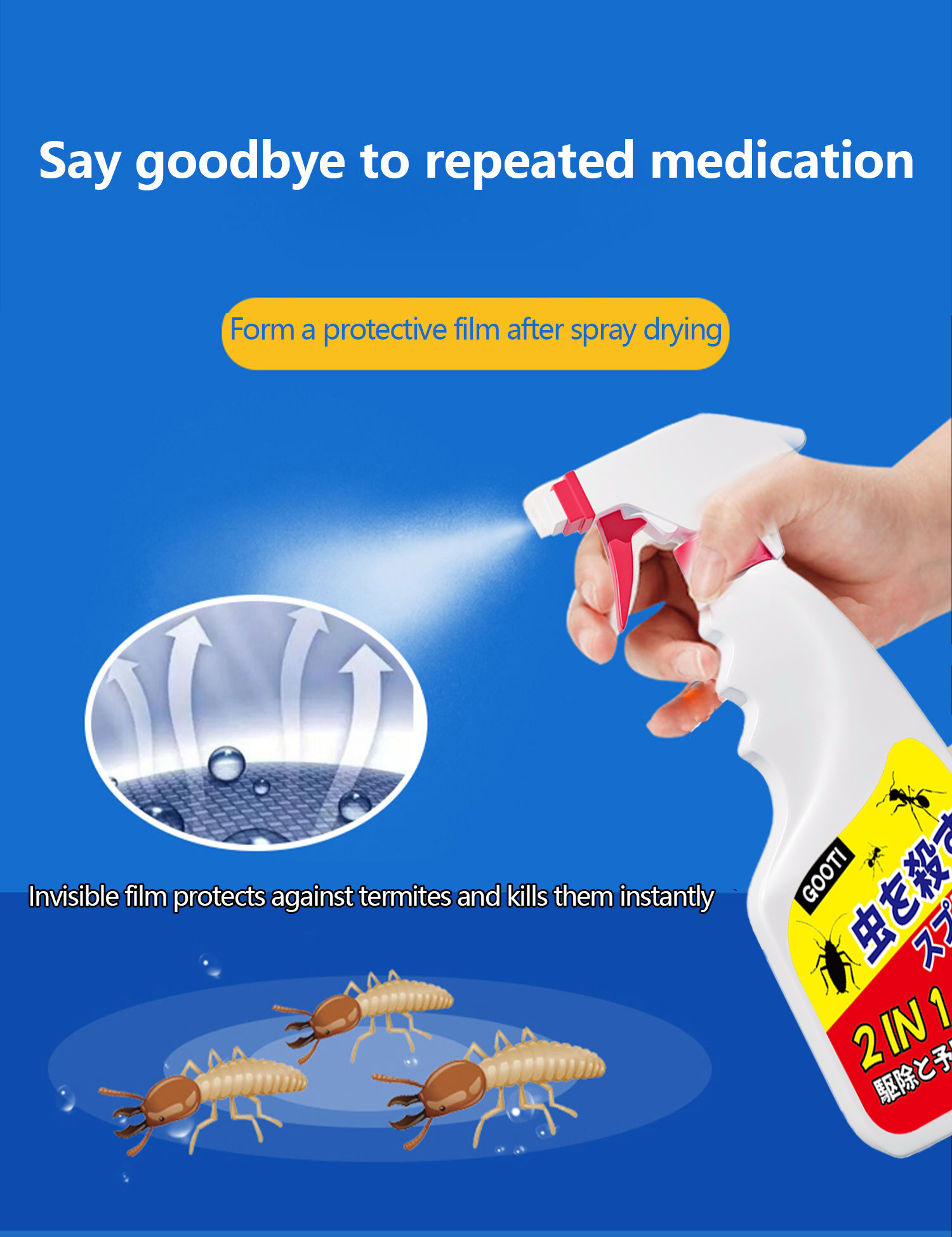 500ml Japan Kill Entire Nest Termites Killer Spray Anay Killer Spray ...