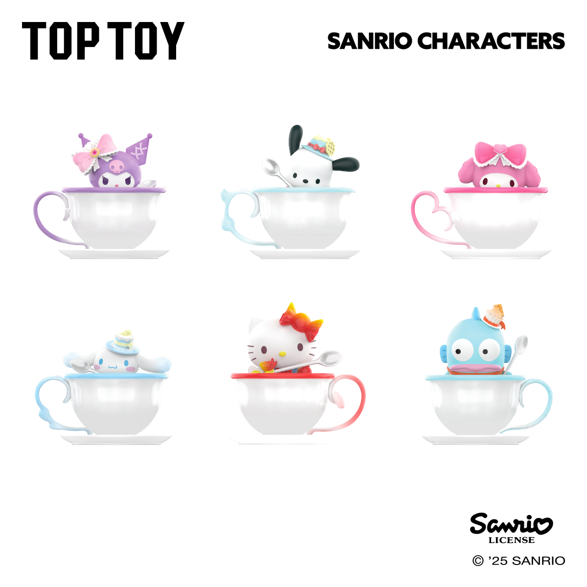MINISO TOP TOY SANRIO characters Teacup Elf Series Figures Blind Box ...