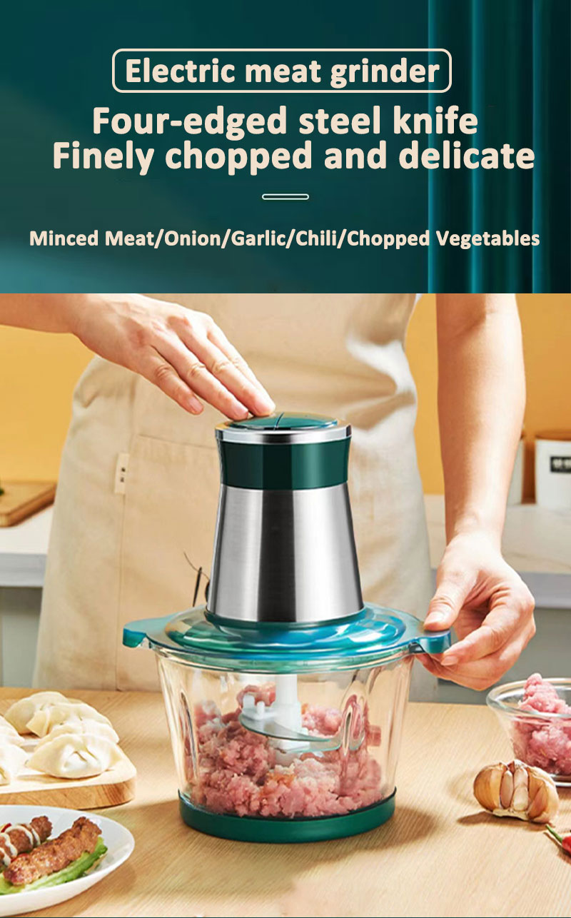 3L Electric Food Processor Heavy Duty Food Processor And Grinder Set ...