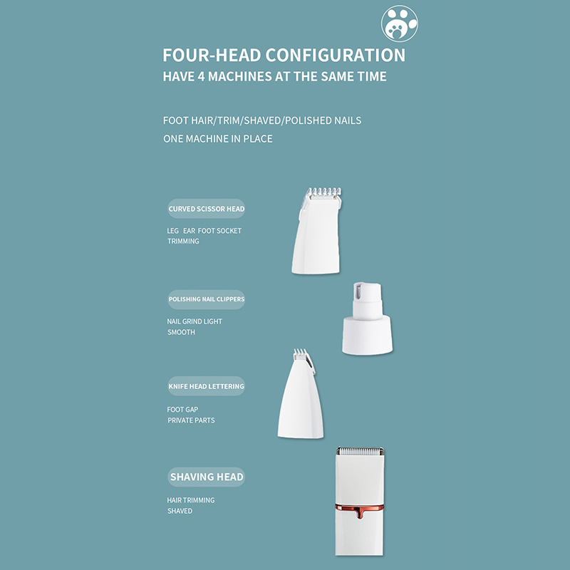 4 In 1 Dog Razor Grooming set Razor for Dog Pet Hair Trimmer Pet Care ...