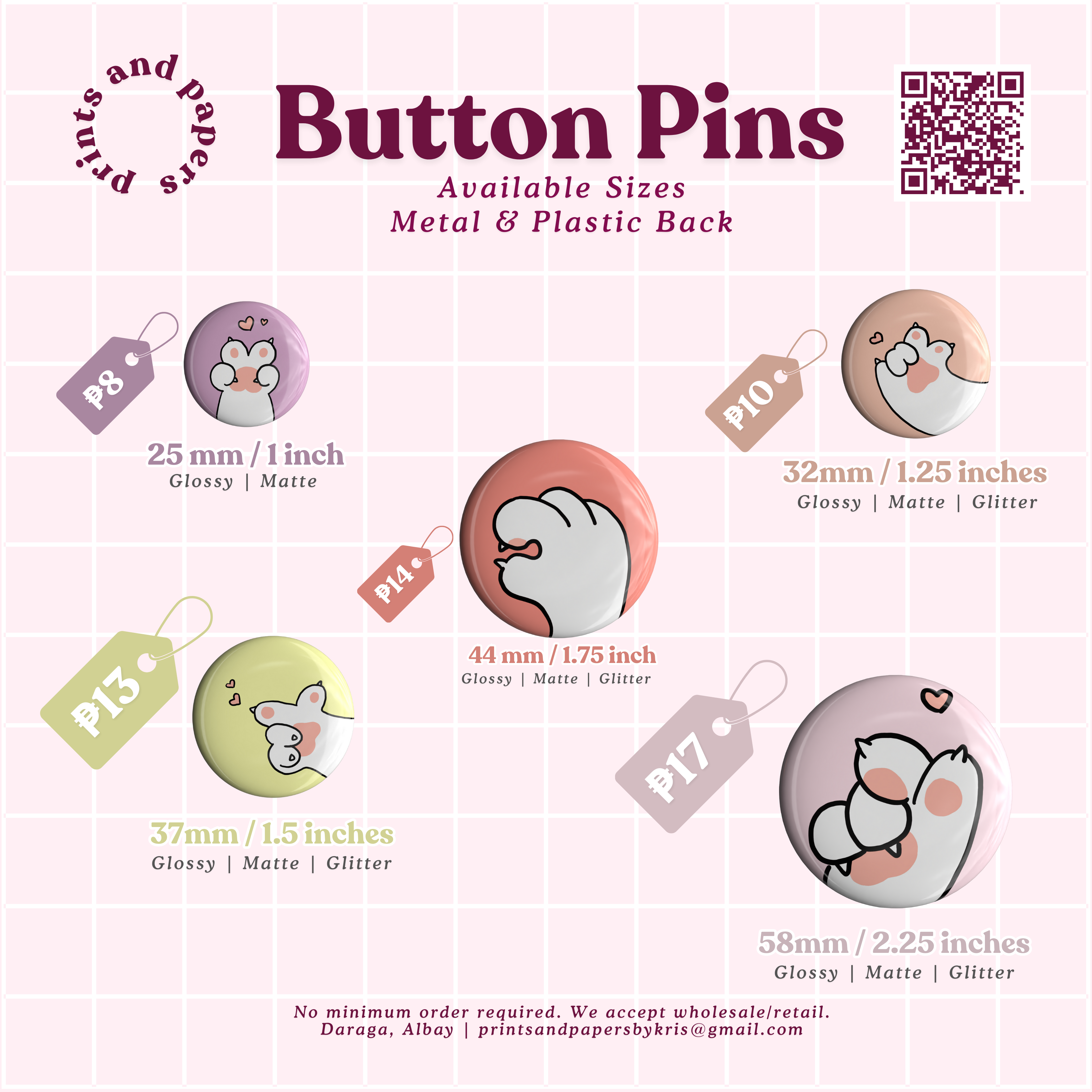 Cheapest Customized Button Pins in the Market! (Pins Only) | Shopee ...