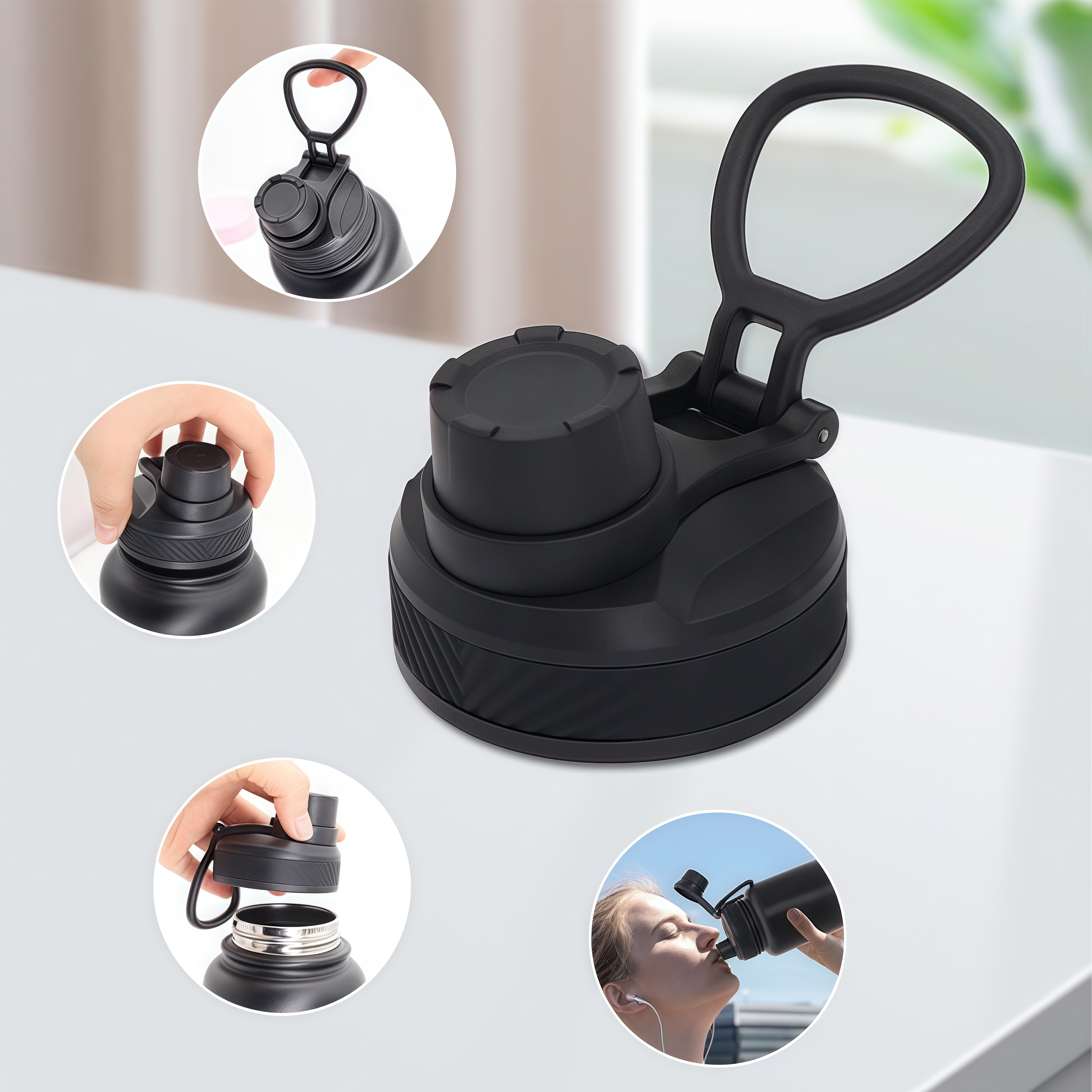 COD Flask Sports Boots+Cup Lid Colorful Big for Wide Mouth Water ...