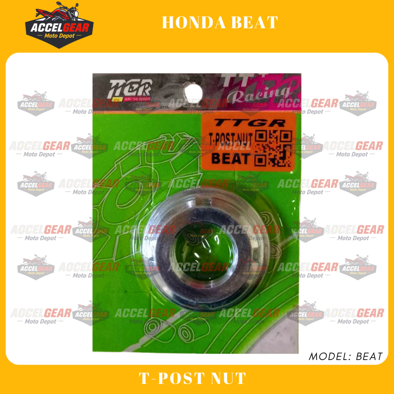 QBEE TTGR T-POST NUT FOR MOTORCYCLE HONDA BEAT AG | Shopee Philippines