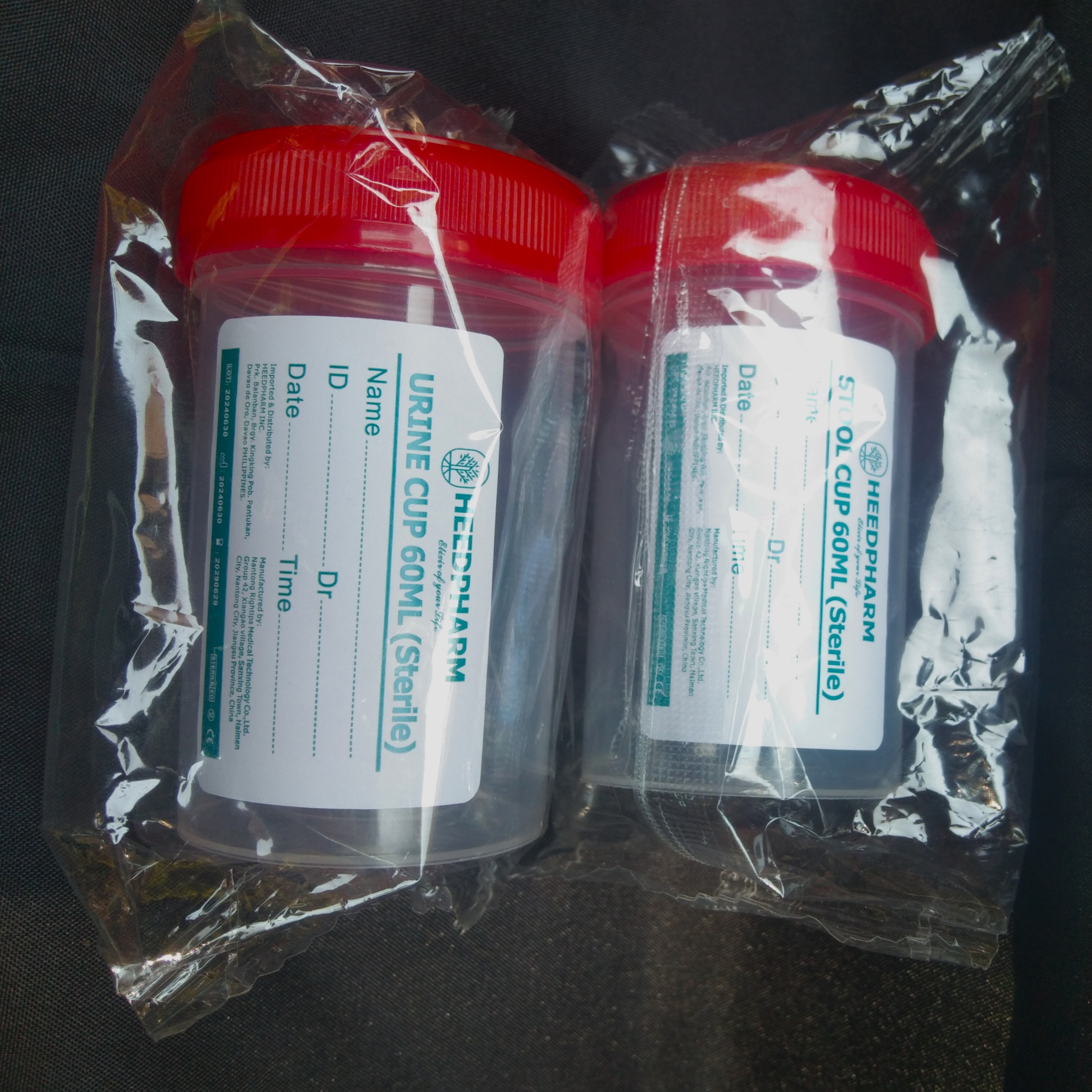 (50 Pcs) 60ml Specimen Container| Urine Cup, Stool Cup, Sputum Cup ...