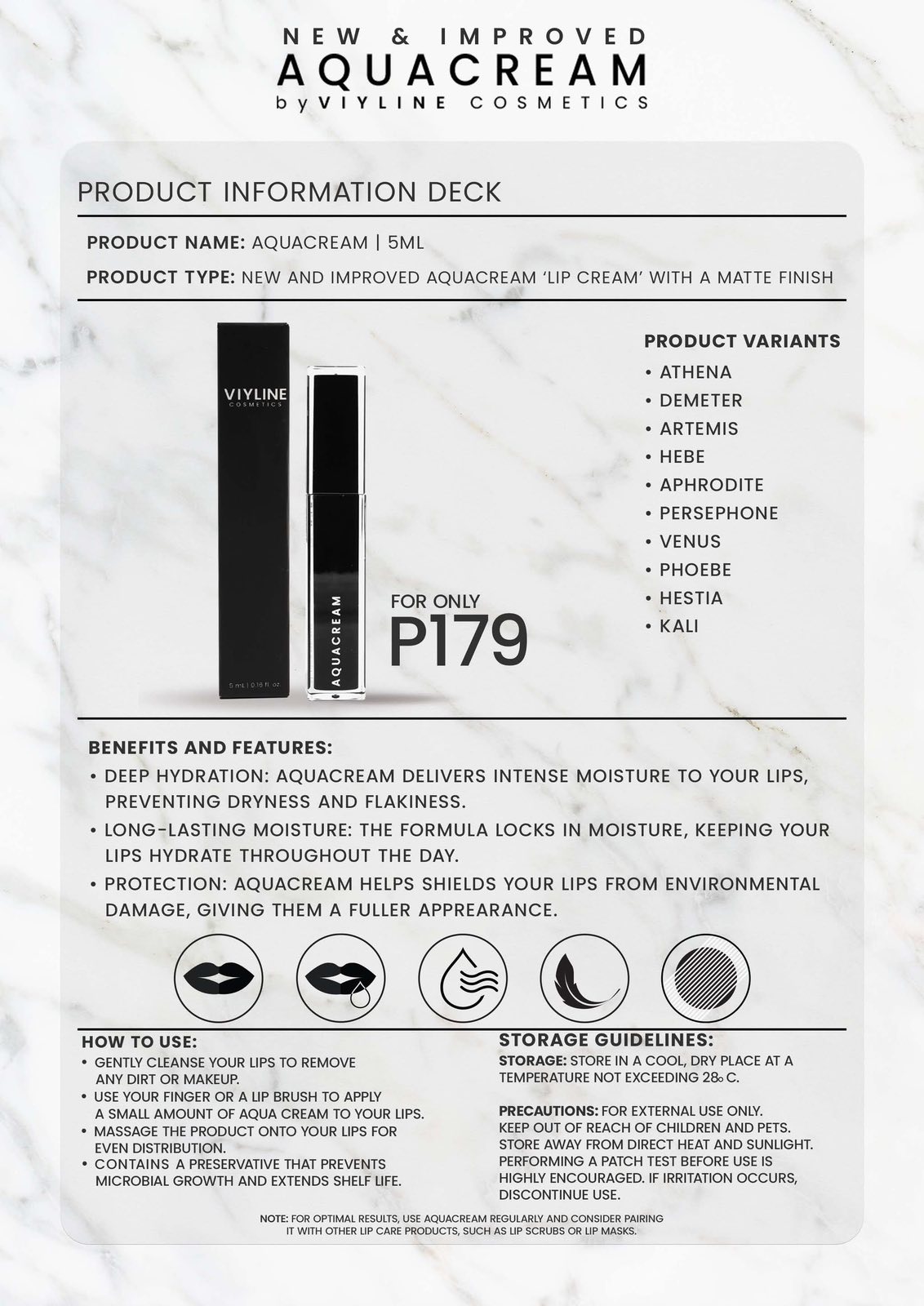 Buy 1 Get 1 Aquacream New and Improved - Viyline Cosmetics (5ml ...