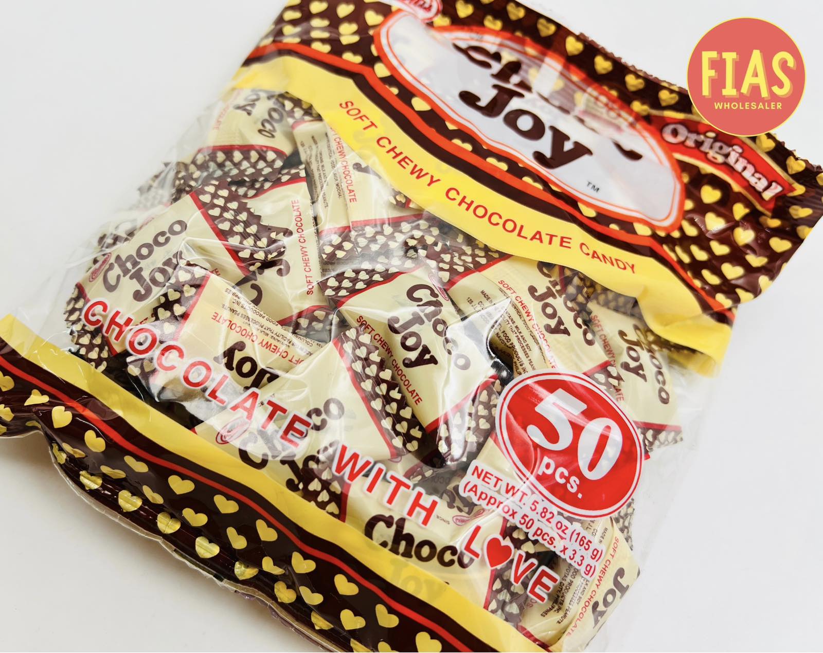 [Wholesale] 50 pcs Choco Joy Soft Chewy Chocolate Candy | Shopee ...