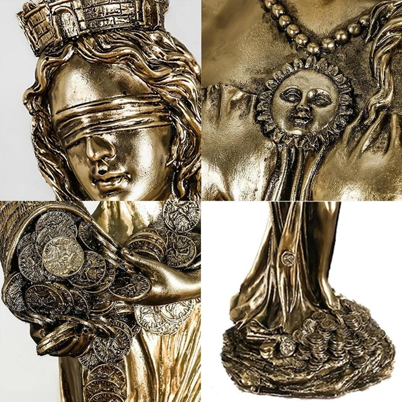 Office Ancient Greek Roman Goddess Of Blindfolded Goddess Of Fortuna ...