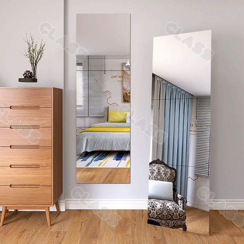 UPSEN HD Mirror Glass Mirror Full Body Mirror Wall Full-Length wall ...