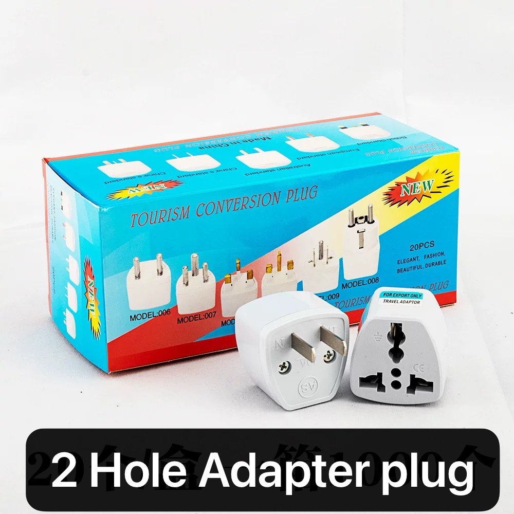 ZH564 2pcs/pack International Standard Adapter Plug Poratble Travel ...