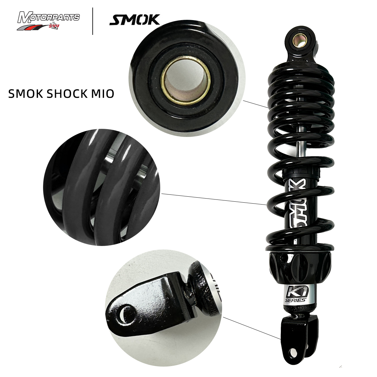 SMOK REAR SHOCK K1 MIO CLICK 280mm/300mm/330mm for Motorcycle | Shopee ...