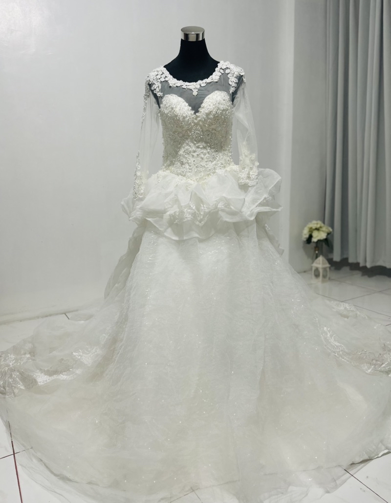 Longsleeve Gown Sagala Gown Princess Type MB2 | Shopee Philippines