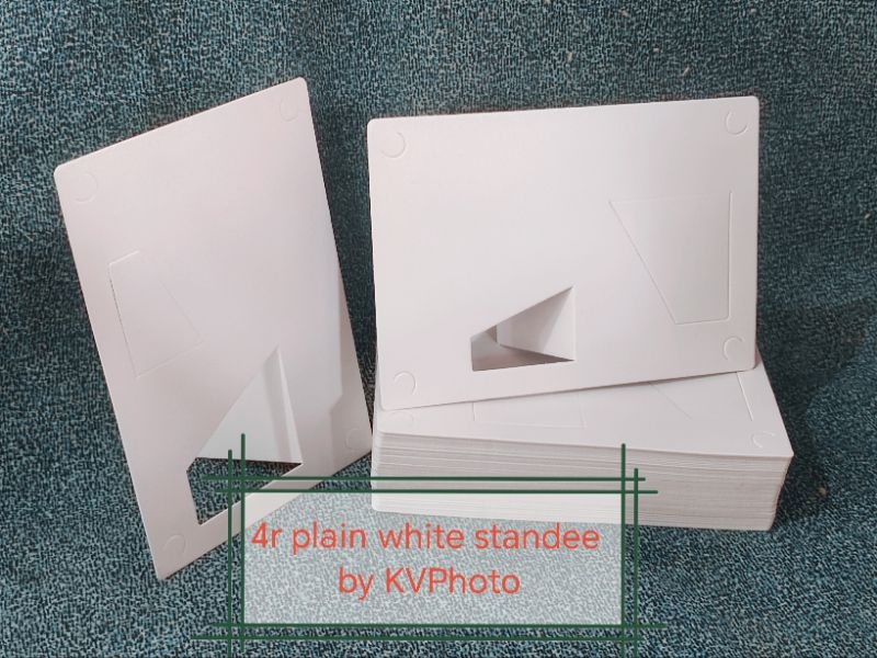 100pcs 4r Plain White Photo Standee Frame for Photobooth Photography ...