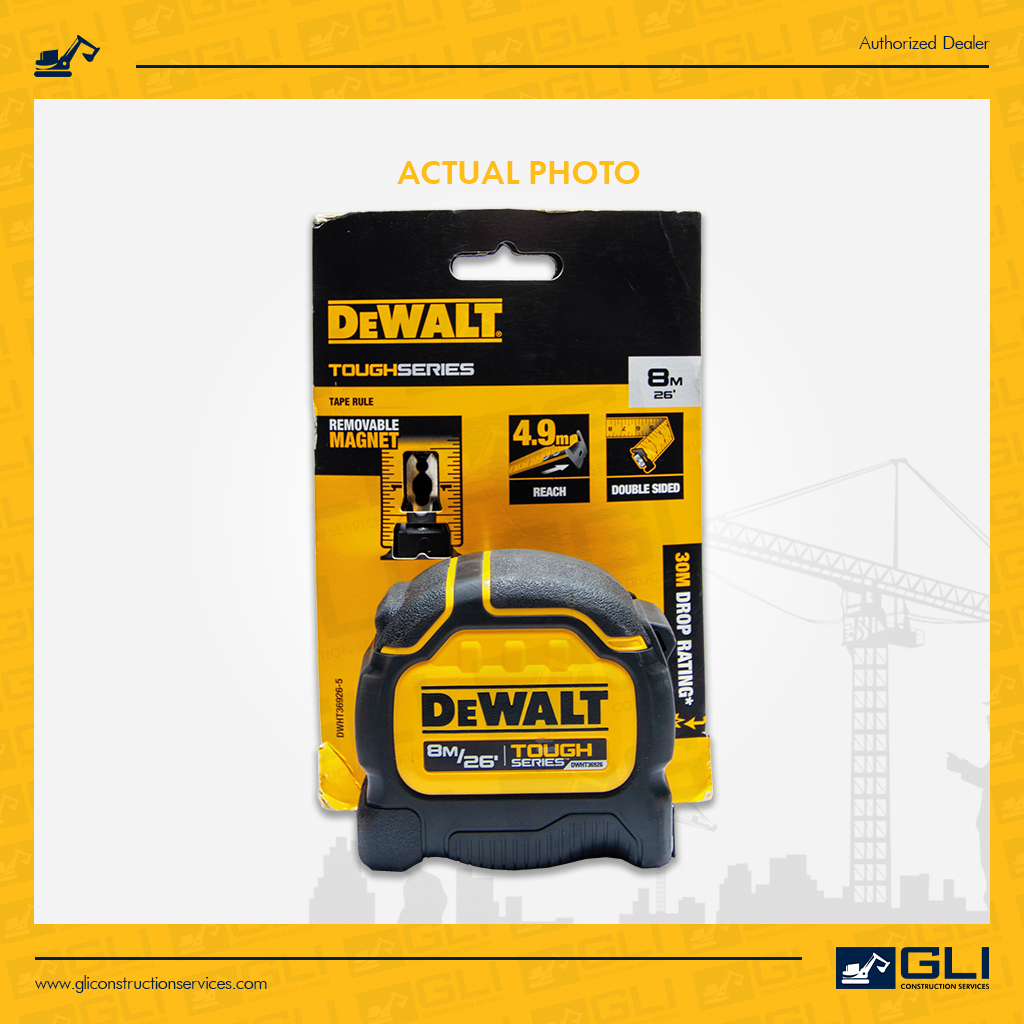GLI - DeWalt 8m Steel Tape Measure (Tough Series) DWHT36926-30 | Shopee ...