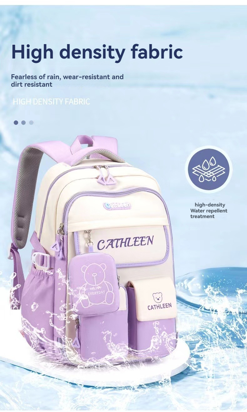 Children's School Bag Cute girls waterproof large capacity Kids School ...