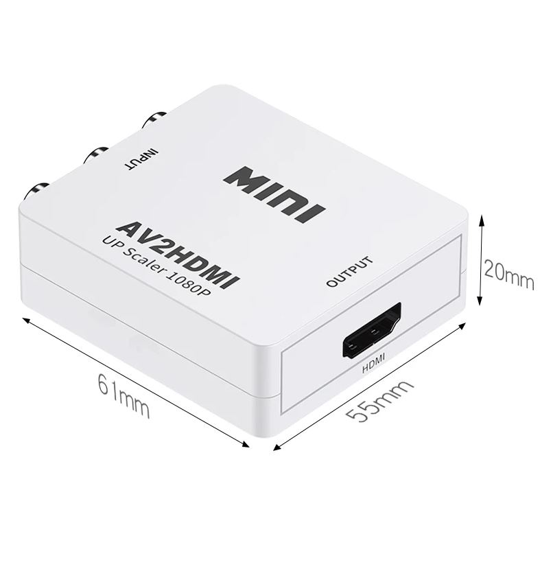 Mini Av2Hdmi Video Mini Converter For TV PS3 PS4 PC DVD | Shopee ...