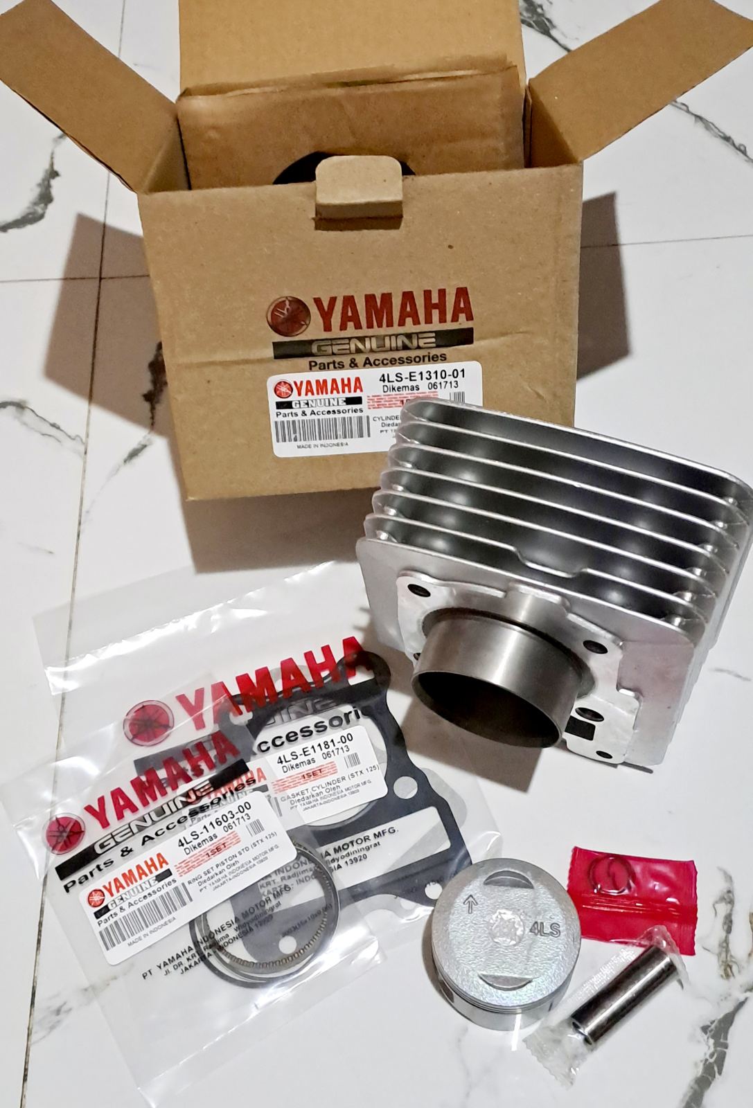 YAMAHA STX 125 CYLINDER BLOCK SET STD CHROME BORE PARTS 4LSE131001 ...