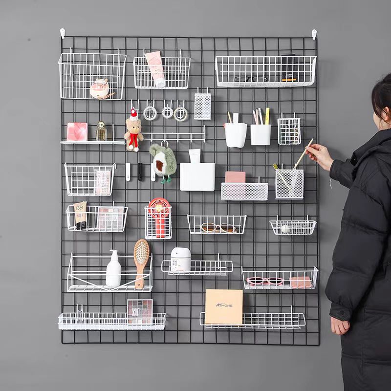 Hanging organizer wire mesh hanging basket sari sari store organizer ...