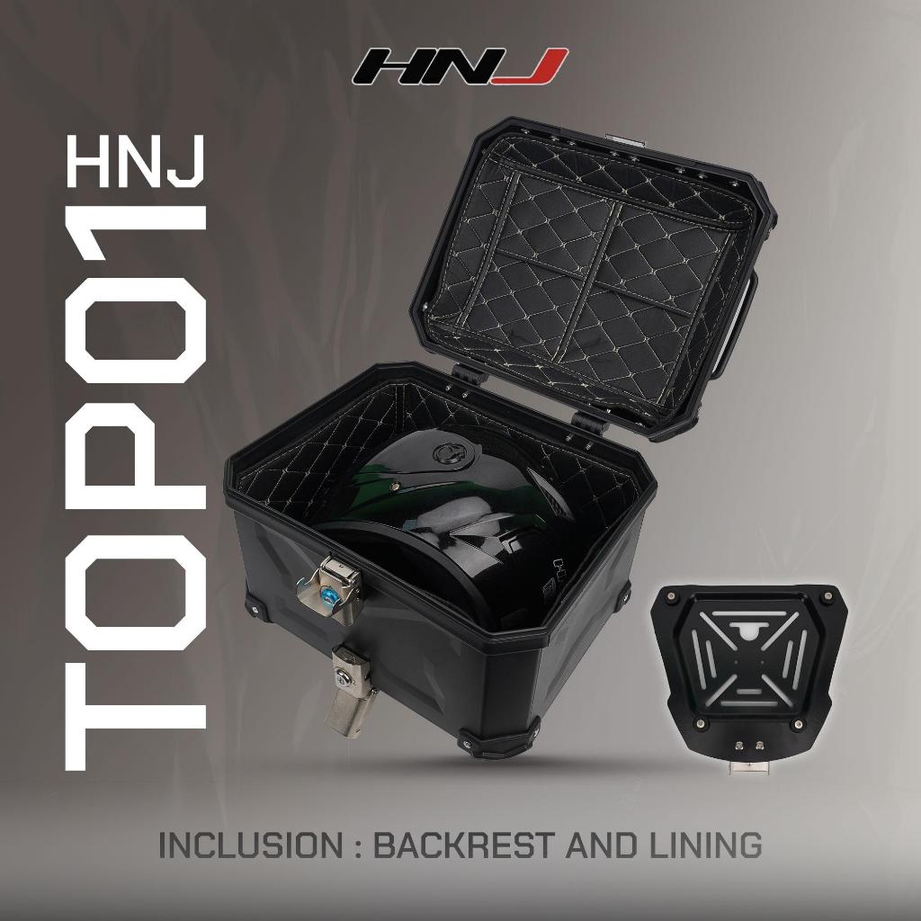 HNJ Helmet Box For Motorcycle 36/45/58 Liters With Back Rest Metal Base ...