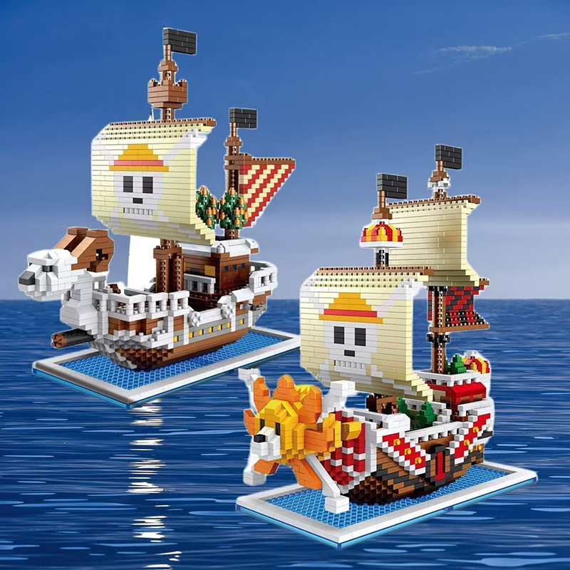 Building Blocks Toys Min Bricks One Piece Ship Going Merry,Thousand ...