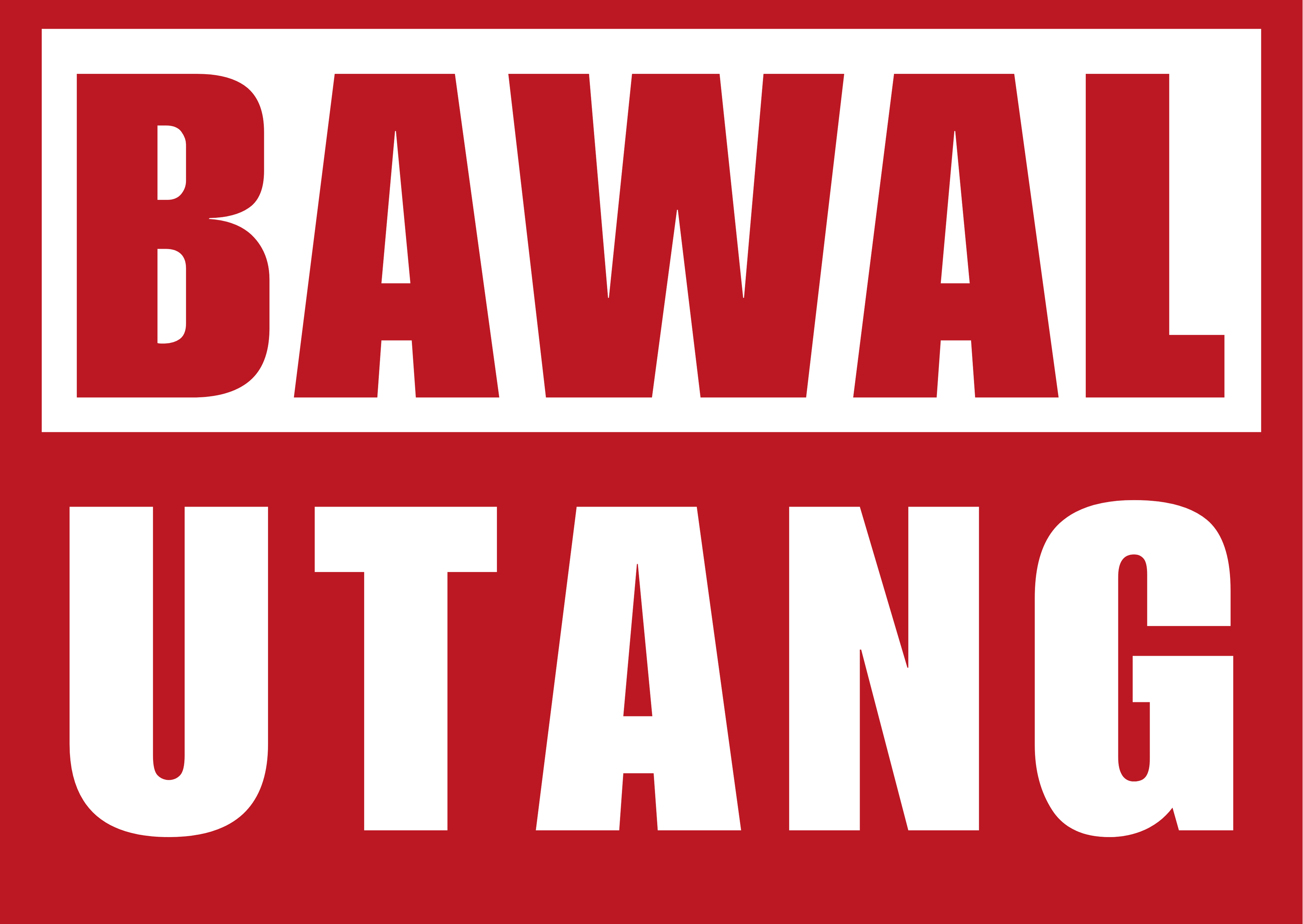 Bawal Utang No Credit Laminated Signage Label A4 / A5 Size High Quality ...