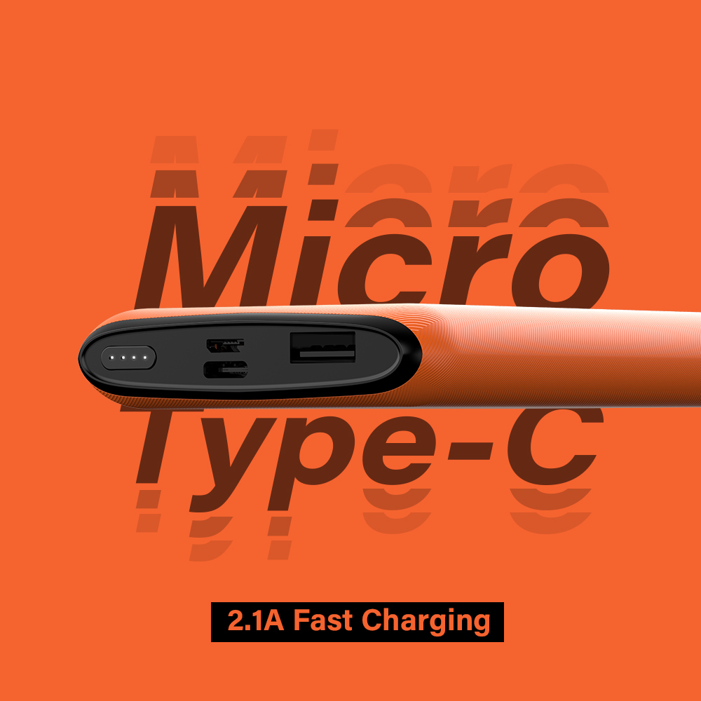 (New Colors) Orashare O10 10000mAh Powerbank Slim and Lightweight Fast ...