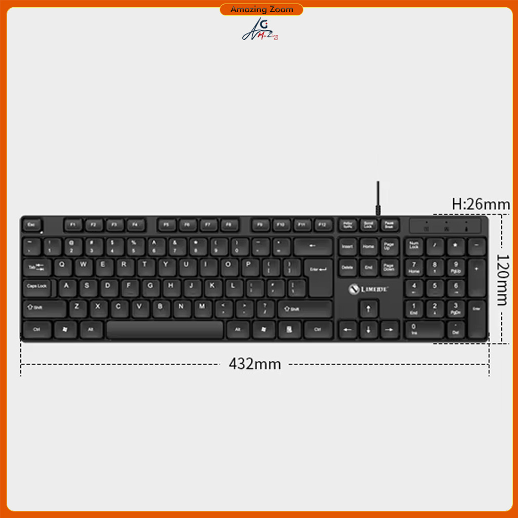 Computer 104 Keys Basic Interface Game Gaming USB Keyboard and Mouse ...
