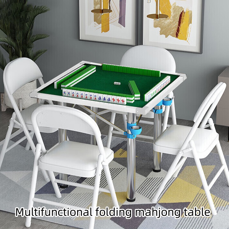 Folding mahjong table outdoor portable mahjong table dormitory mahjong ...