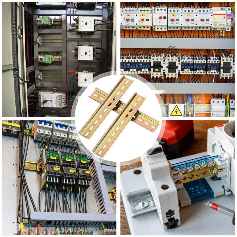 Zinc Plated DIN Rail for MCB Terminal Blocks Contactor Universal Use ...