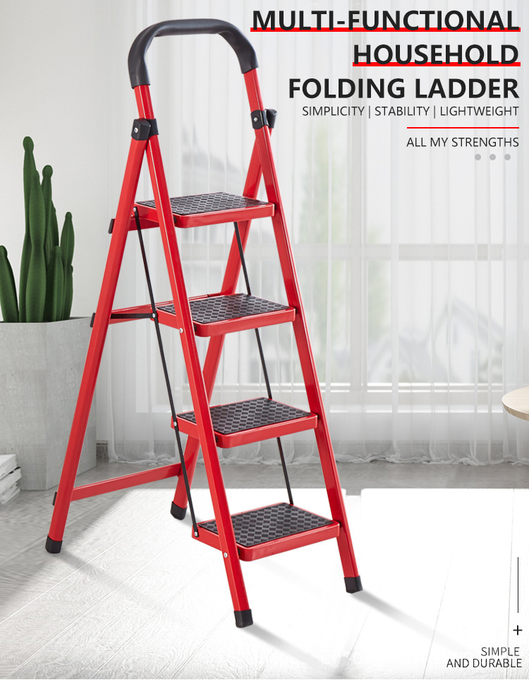 3/4/5 Step Ladder Foldable Aluminum Hagdanan heavy duty Step ladder ...