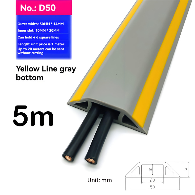 5M Flexible PVC Rubber Trunking - Invisible Buried Wire Channel, Anti ...