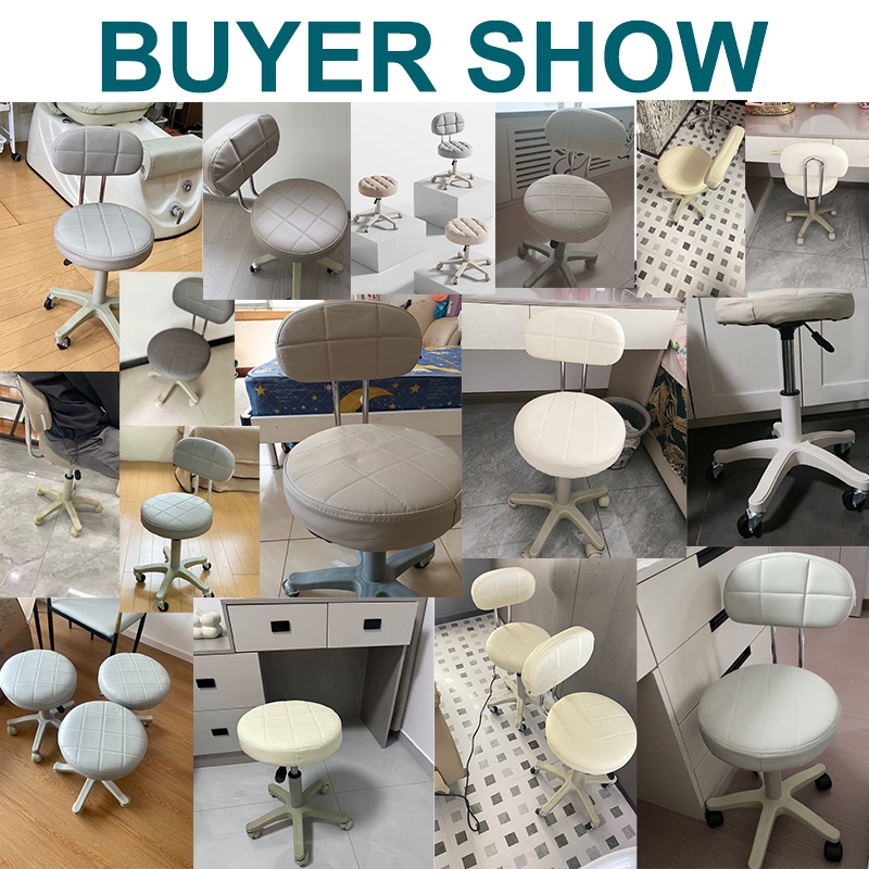 Chair With Wheels Salon Stool Work Bar Stool SPA Stylist Hydraulic ...