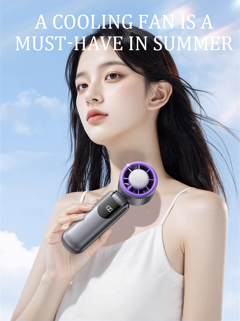 Mini Cooling Fan High Speed Handheld Fan Rechargeable outdoor charging ...