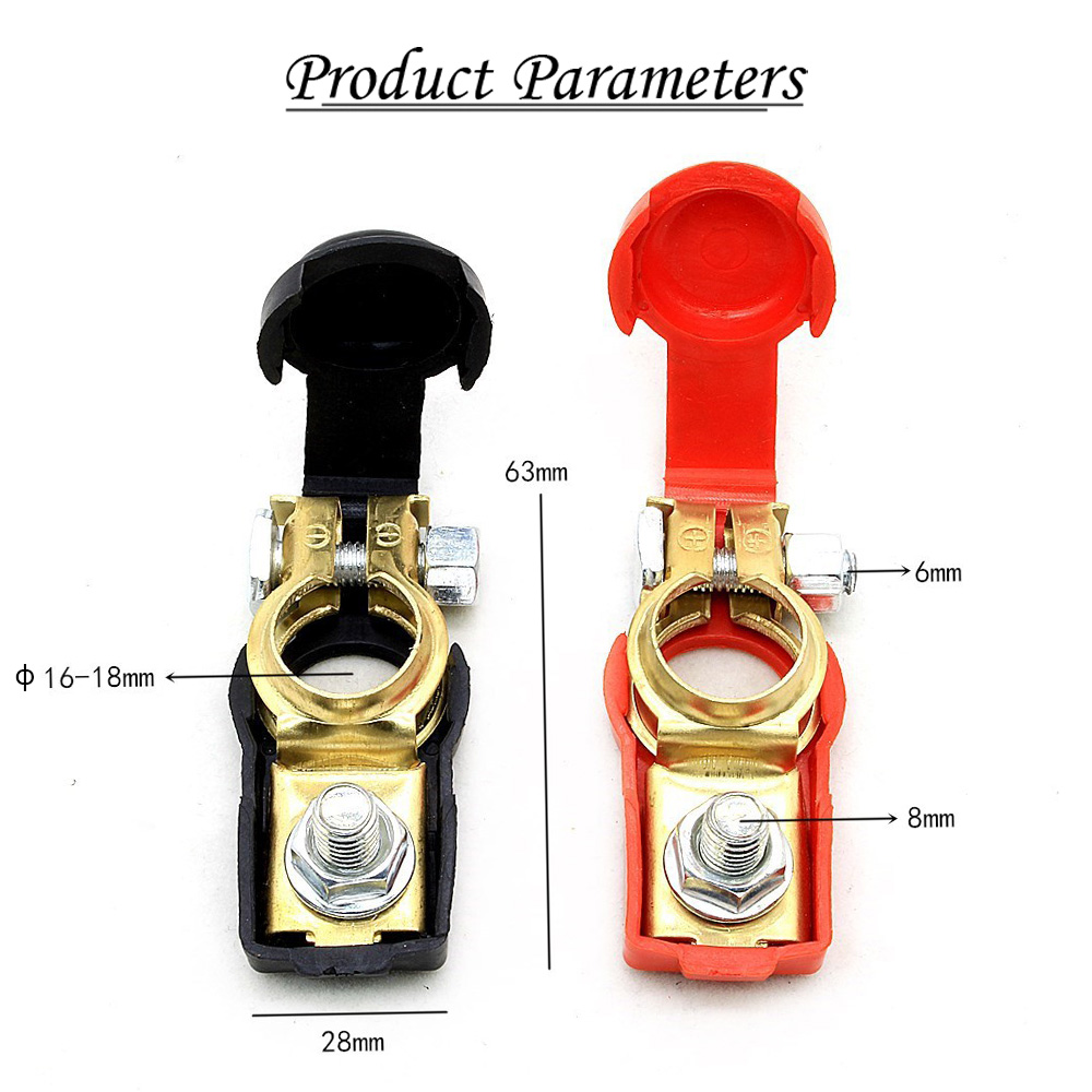 1 Pair Quick Release Battery Clip Terminal For Car Negative and ...